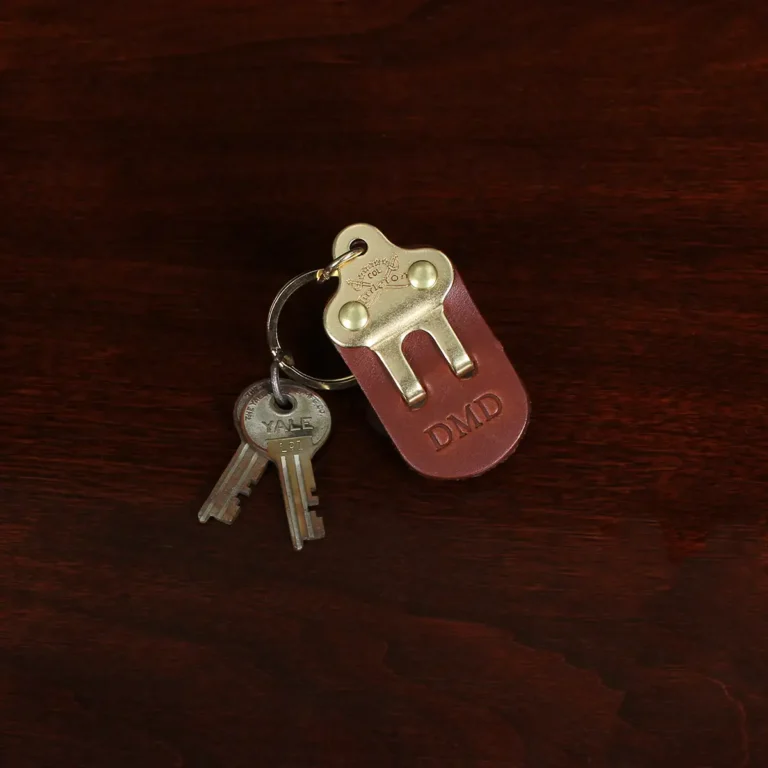 Best Leather Key Ring Personalized No. 3 | USA Made | Col. Littleton
