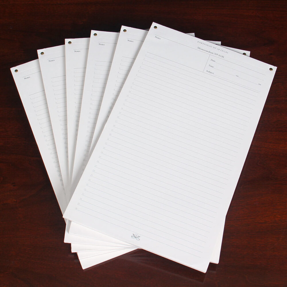 Refill for Legal Portfolio | 8.5 x 14 size | Col. Littleton