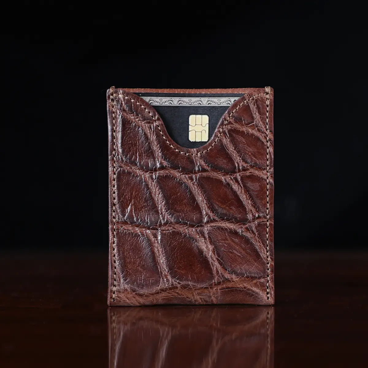 Luxury Alligator Business Card Holder | USA Made | Col Littleton
