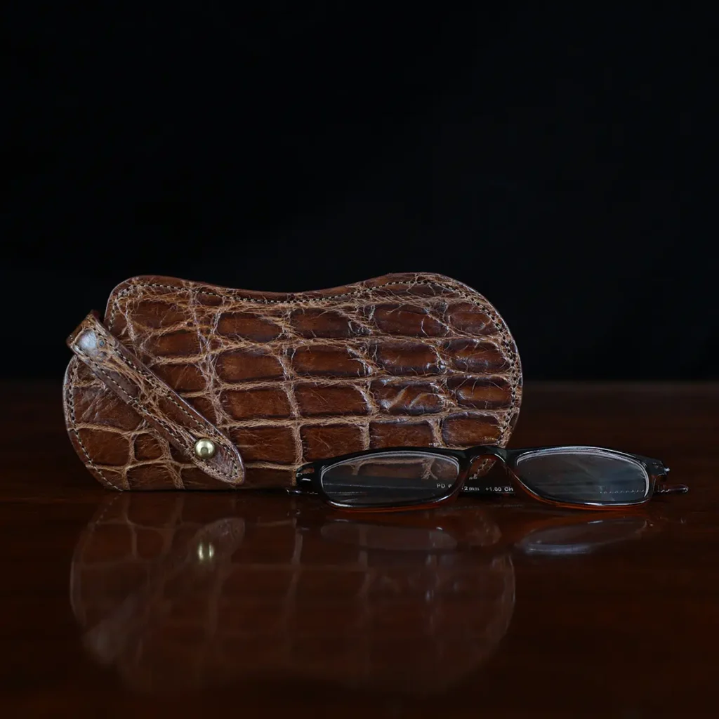 Alligator Eyeglass Case No. 2 | USA Made | Col. Littleton