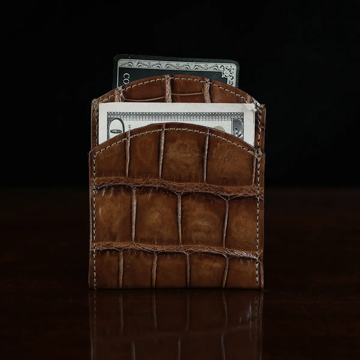 Alligator Front Pocket Wallet | Private Stock | Col. Littleton