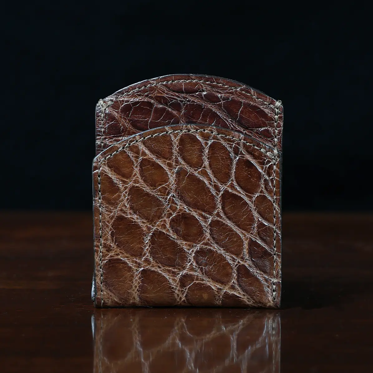 Alligator Front Pocket Wallet | USA Made | Col. Littleton