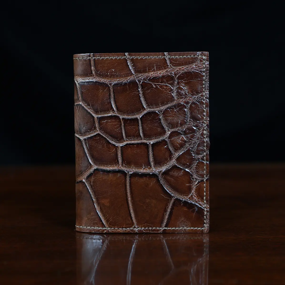 No. 2 Card Wallet - American Alligator - 001 | Colonel Littleton