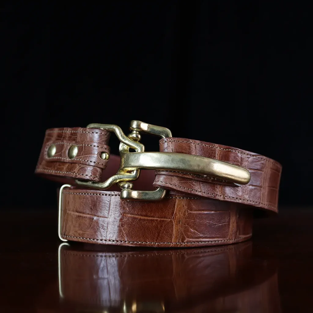Luxury American Alligator Cinch Belt | USA Made | Col Littleton