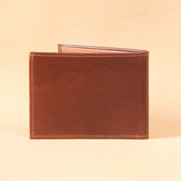 Leather Billfold Wallet No.4, Personalized USA Made Bifold | Col. Littleton