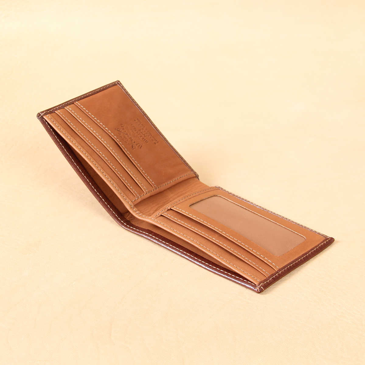 Leather Billfold Wallet No.4, Personalized USA Made Bifold | Col. Littleton