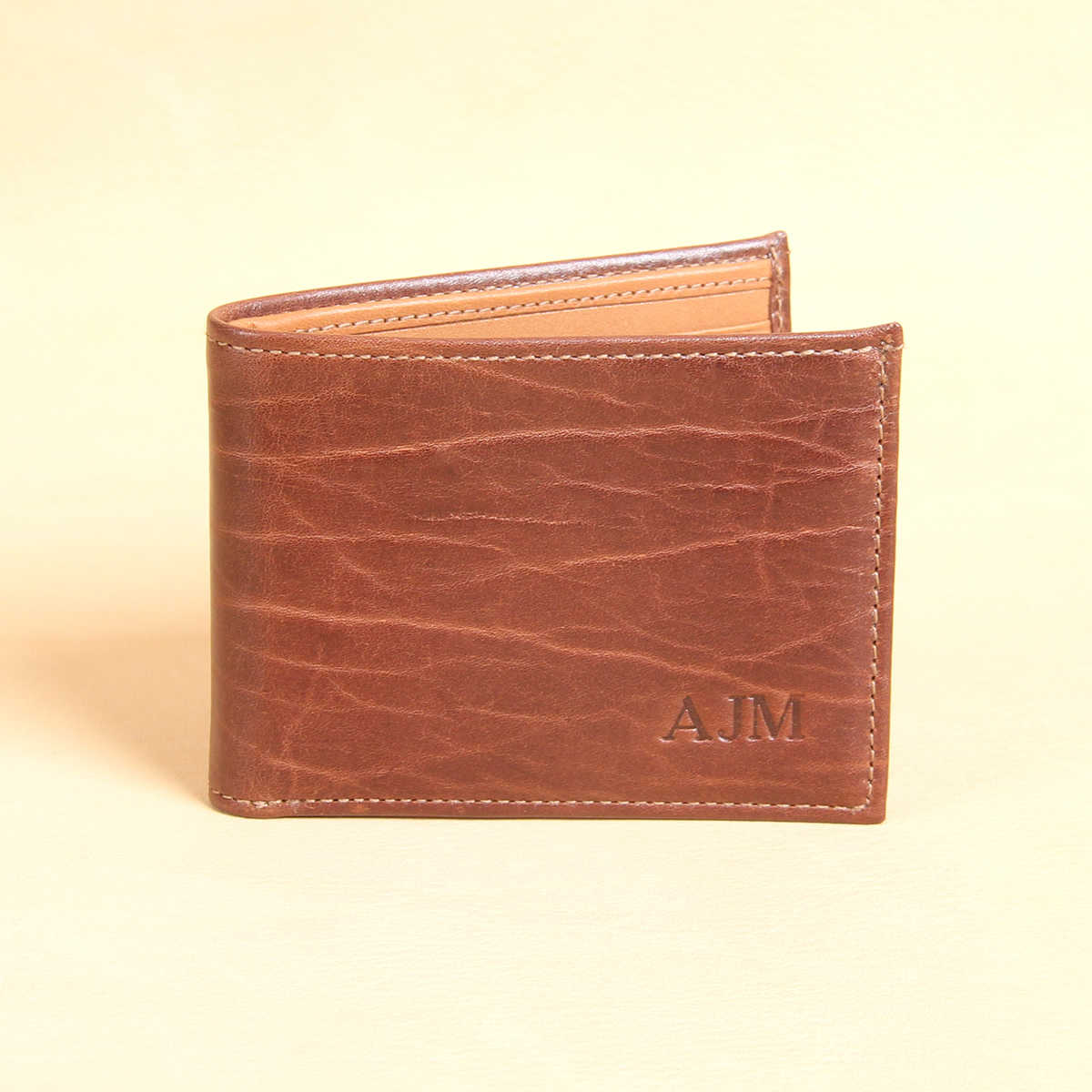Leather Billfold Wallet No.4, Personalized USA Made Bifold | Col. Littleton