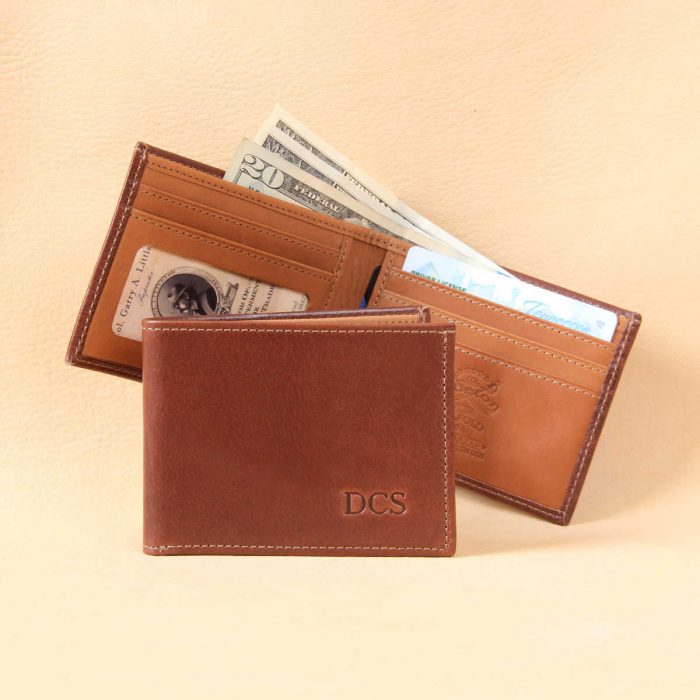 Leather Billfold Wallet No.4, Personalized USA Made Bifold | Col. Littleton