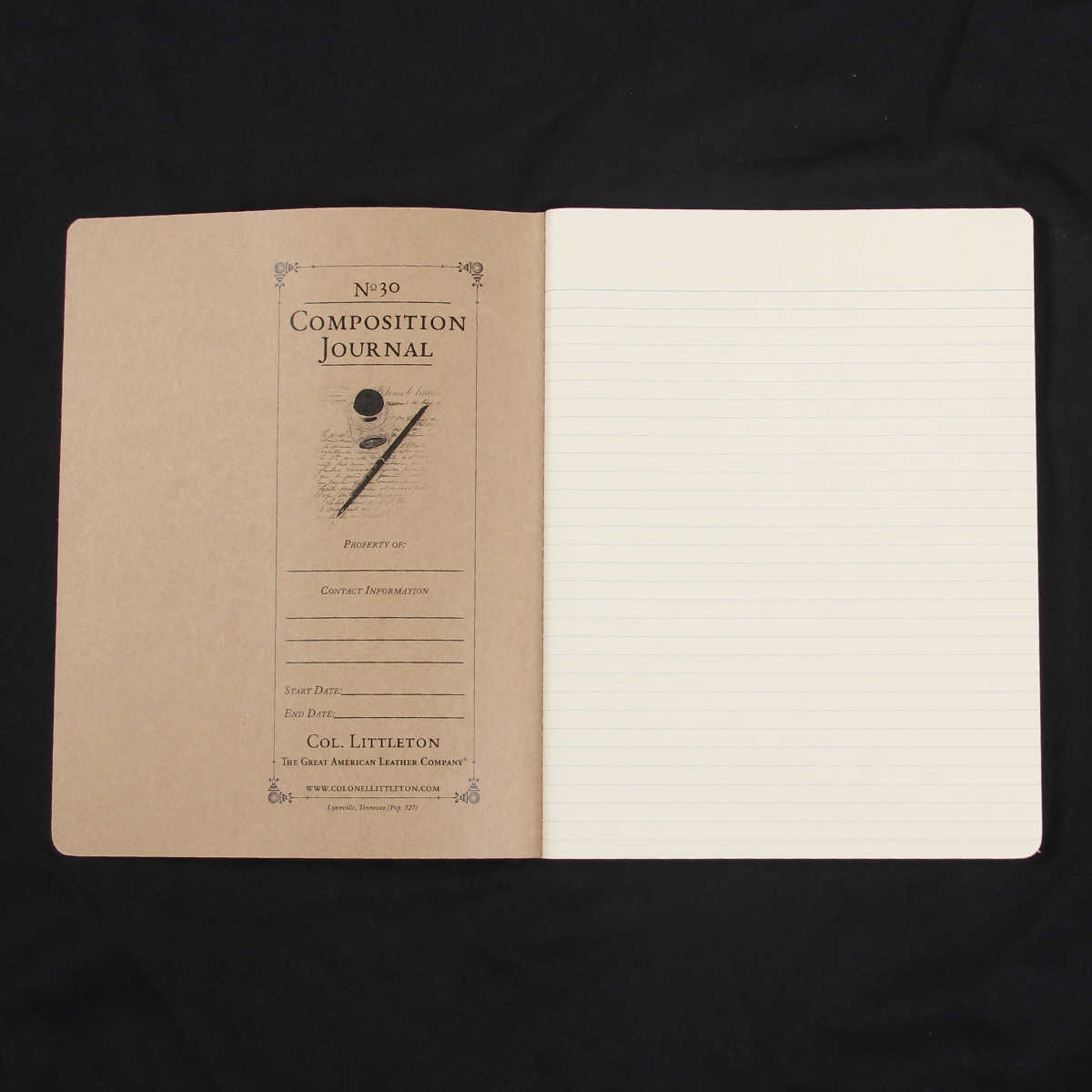 Refill for No. 30 Composition Journal Notebook | Col Littleton