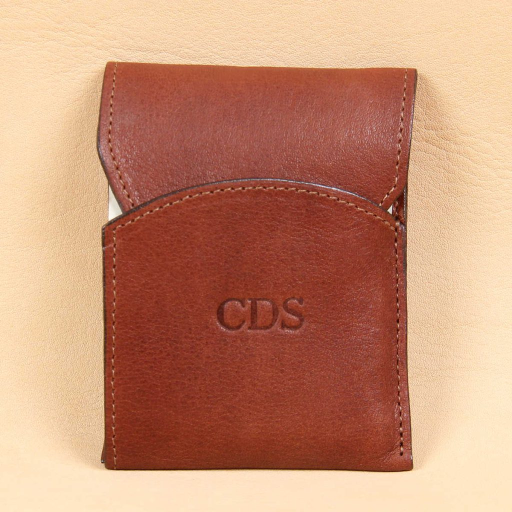 Leather Front Pocket Wallet w/ Flap | Warranted |Slim Profile | Col ...