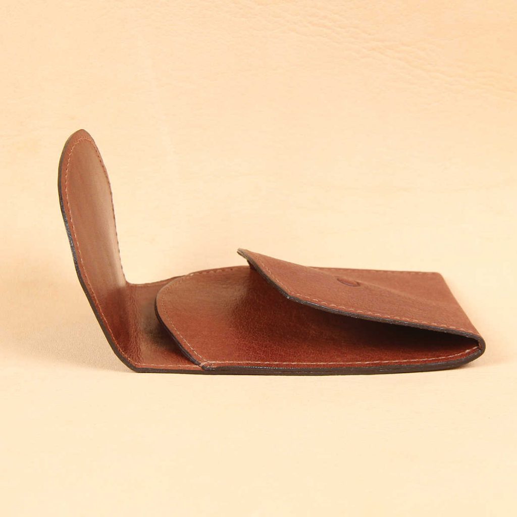 Leather Front Pocket Wallet w/ Flap | Warranted |Slim Profile | Col ...