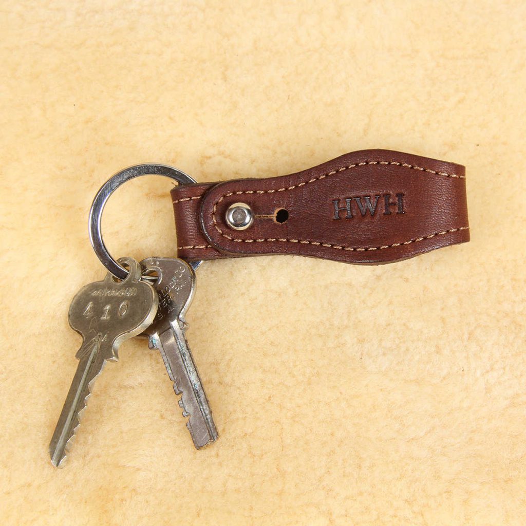 Leather Personalized Key Ring No. 6 | USA Made | Col Littleton