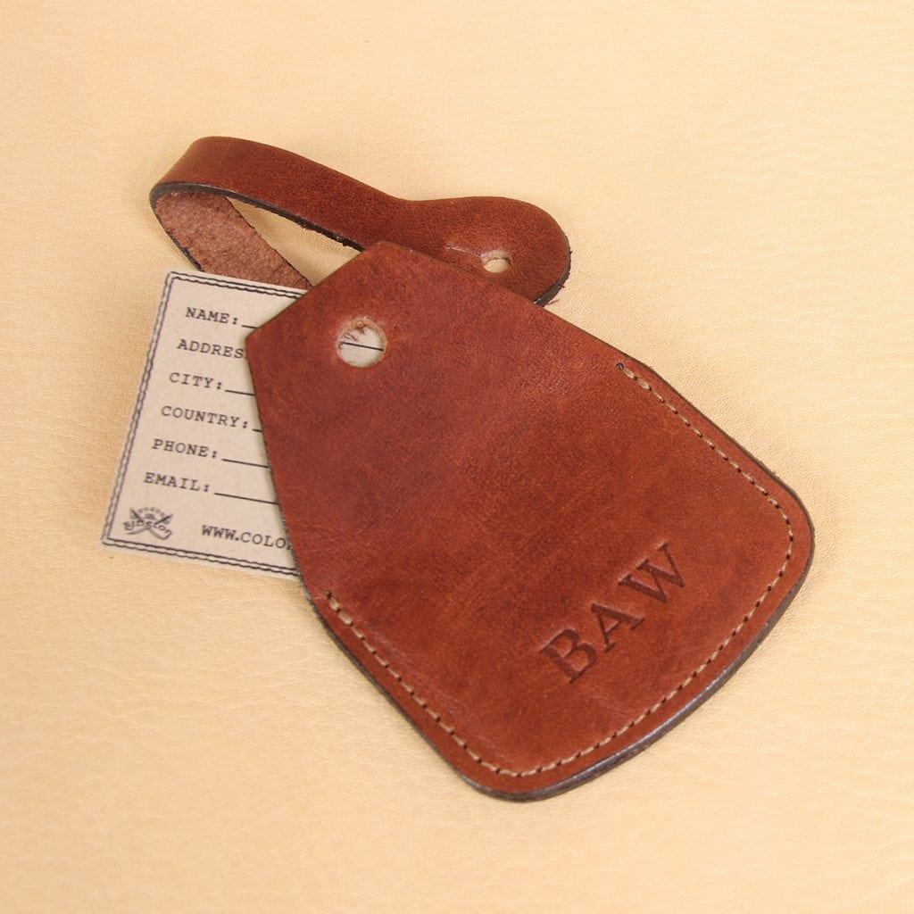 Leather Luggage Tag | Personalized & USA Made | Col Littleton