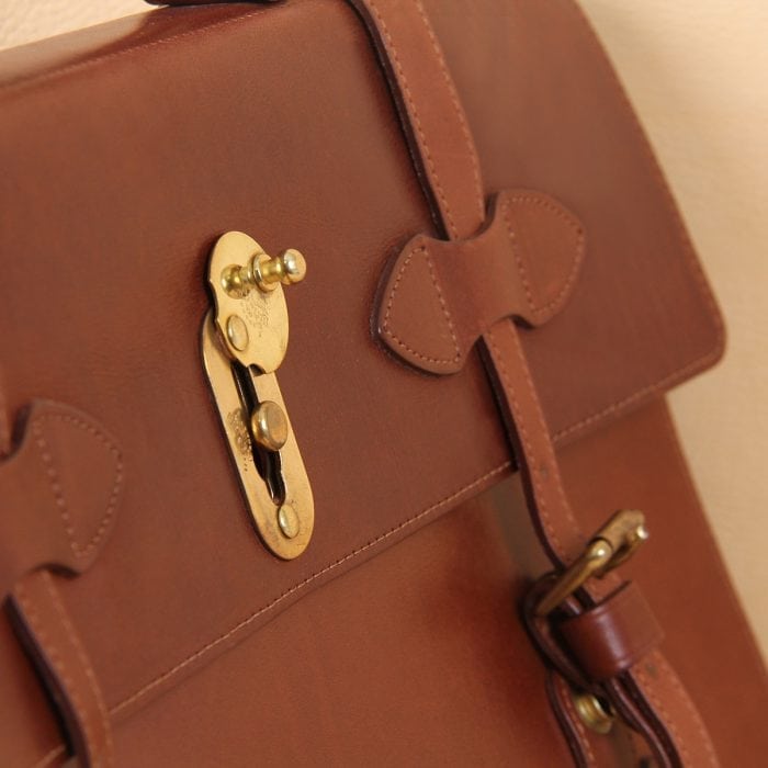 Leather Navigator Briefcase No. 1943, USA Made, Full-Grain | Col. Littleton