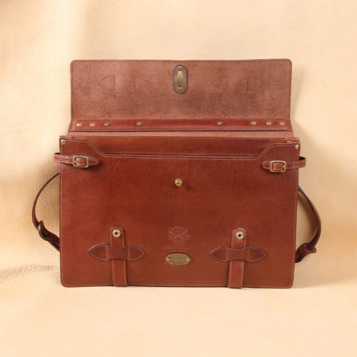 Leather Navigator Briefcase No. 1943, USA Made, Full-Grain | Col. Littleton