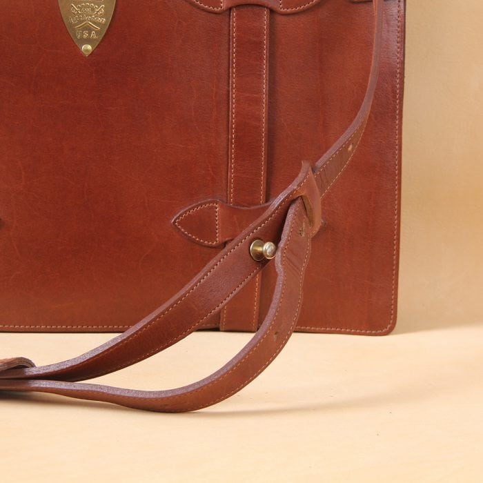 Leather Navigator Briefcase No. 1943, USA Made, Full-Grain | Col. Littleton