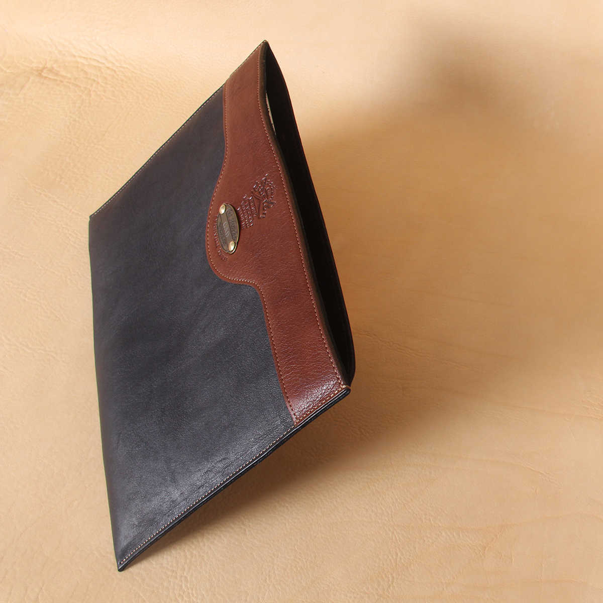 Leather Pocket for iPad Pro No. 8 | Handmade in USA | Pencil Pocket