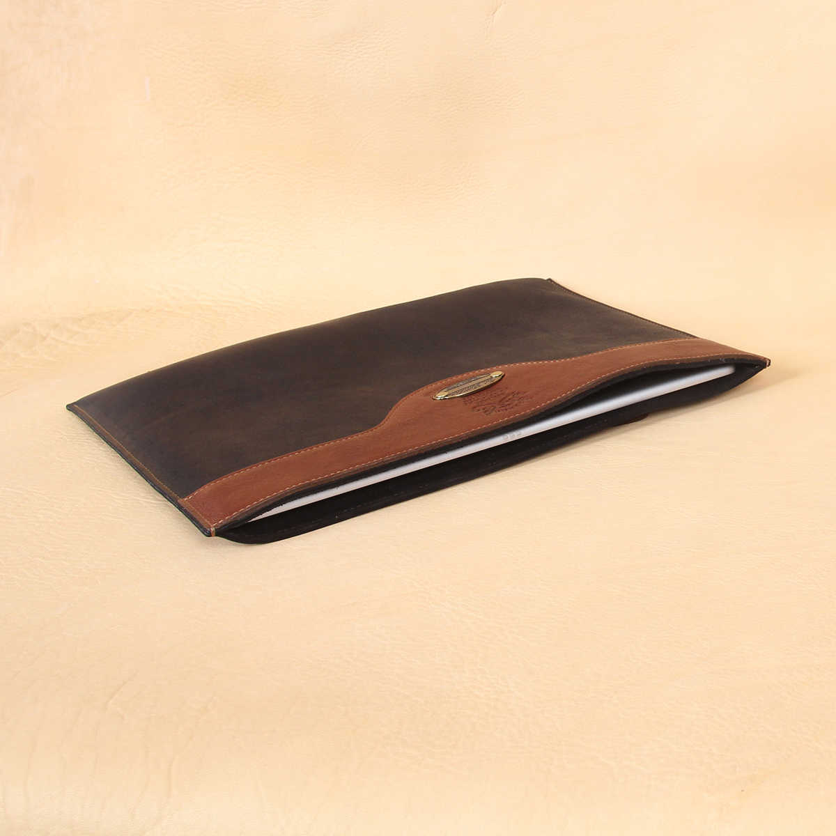 Leather Pocket for iPad Pro No. 8 | Handmade in USA | Pencil Pocket