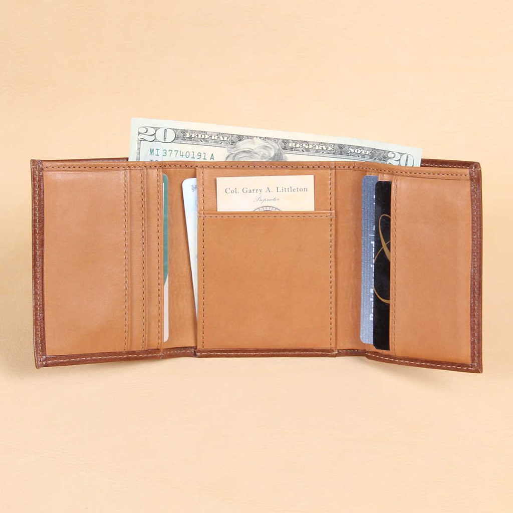 Leather Trifold Wallet, No. 1 - Best USA Made | Col. Littleton
