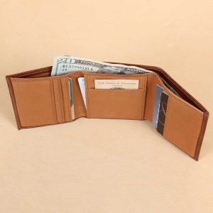 Leather Trifold Wallet, No. 1 - Best USA Made | Col. Littleton