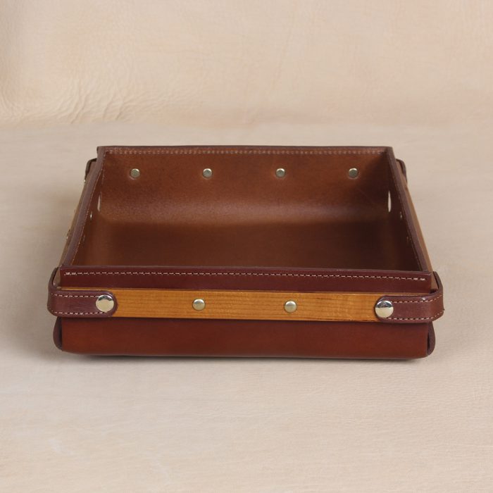 Leather Valet Tray No. 120, Personalized & Handmade in USA | Col. Littleton