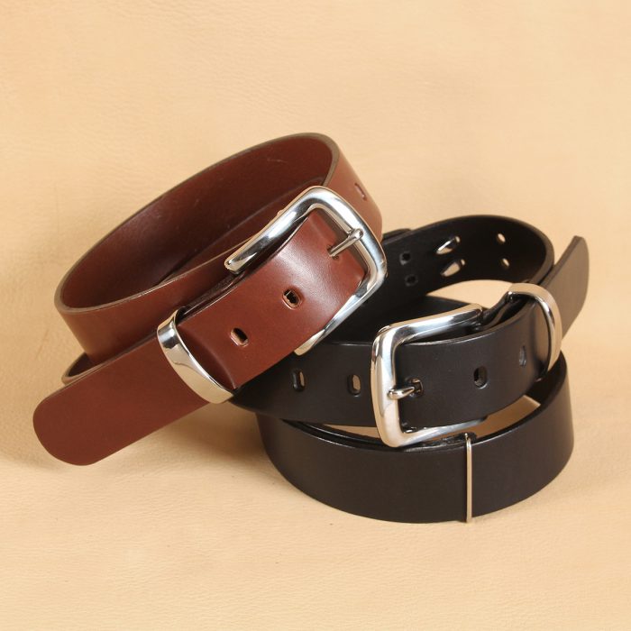 Adjustable Leather Belt, No. 4 - USA Made | Col. Littleton