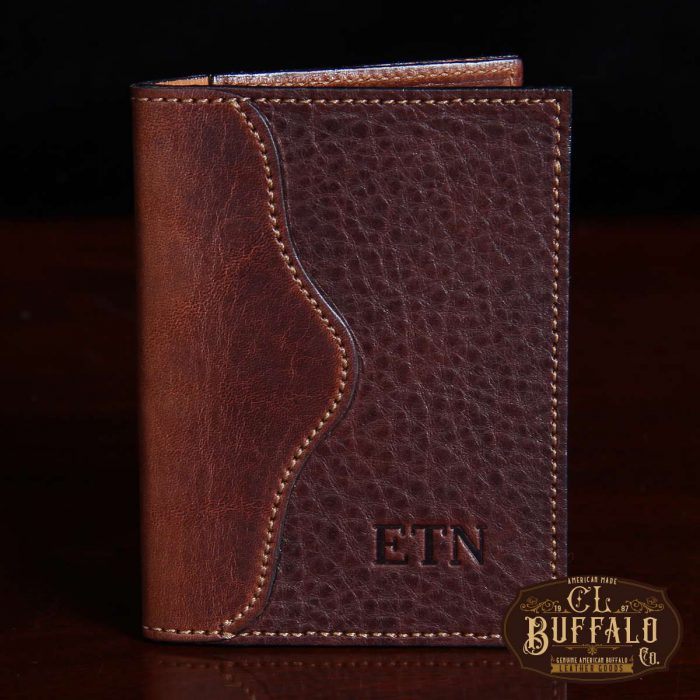 American Buffalo Bison Leather Card Wallet | Made In USA | Col. Littleton
