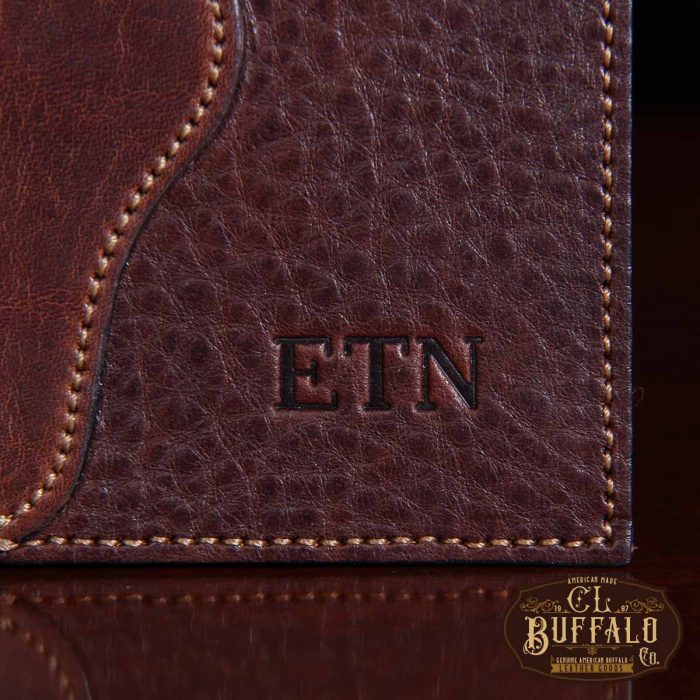 American Buffalo Bison Leather Card Wallet | Made In USA | Col. Littleton