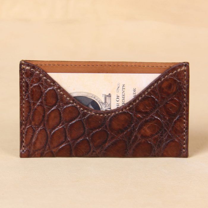 Luxury American Alligator Card Wallet | USA Made | Col Littleton