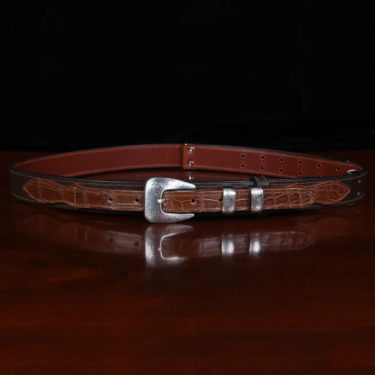 Bison Alligator Leather Ranger Belt No. 2 | USA Made | Col. Littleton