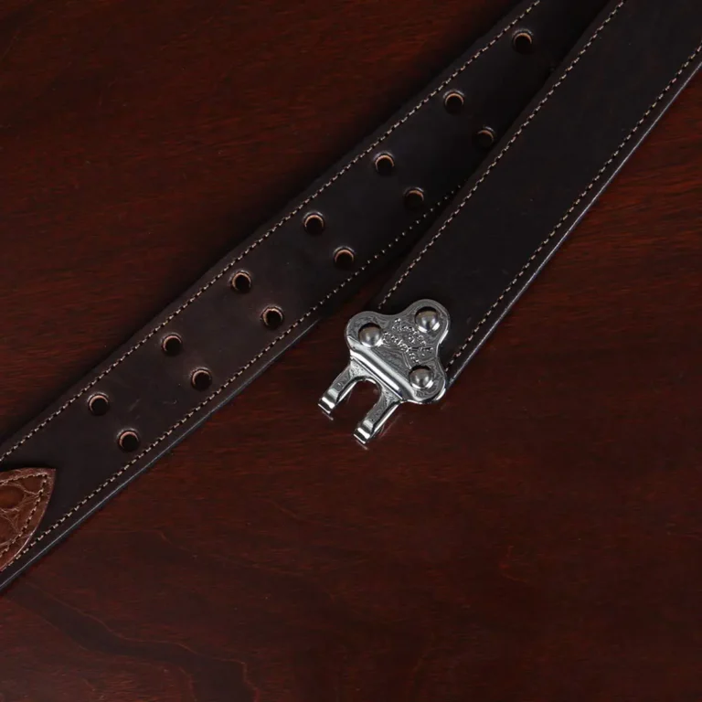 Bison Alligator Leather Ranger Belt No. 2 | USA Made | Col. Littleton