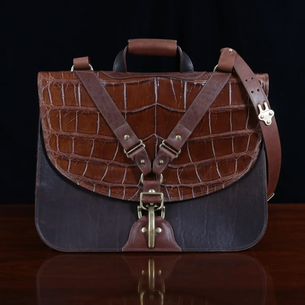 American Alligator No. 41 Commander Laptop Briefcase | Col. Littleton
