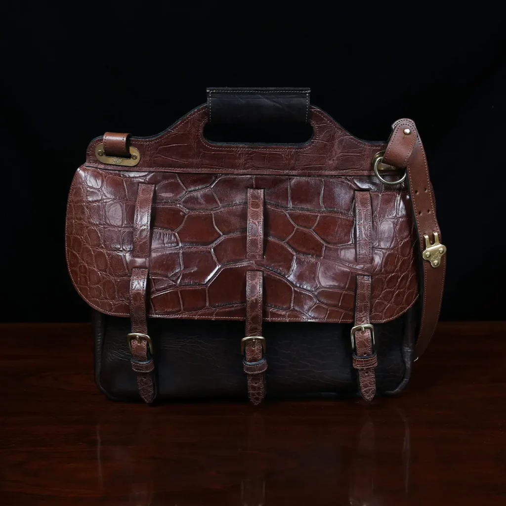 American Alligator Saddlebag Briefcase | Col. Littleton