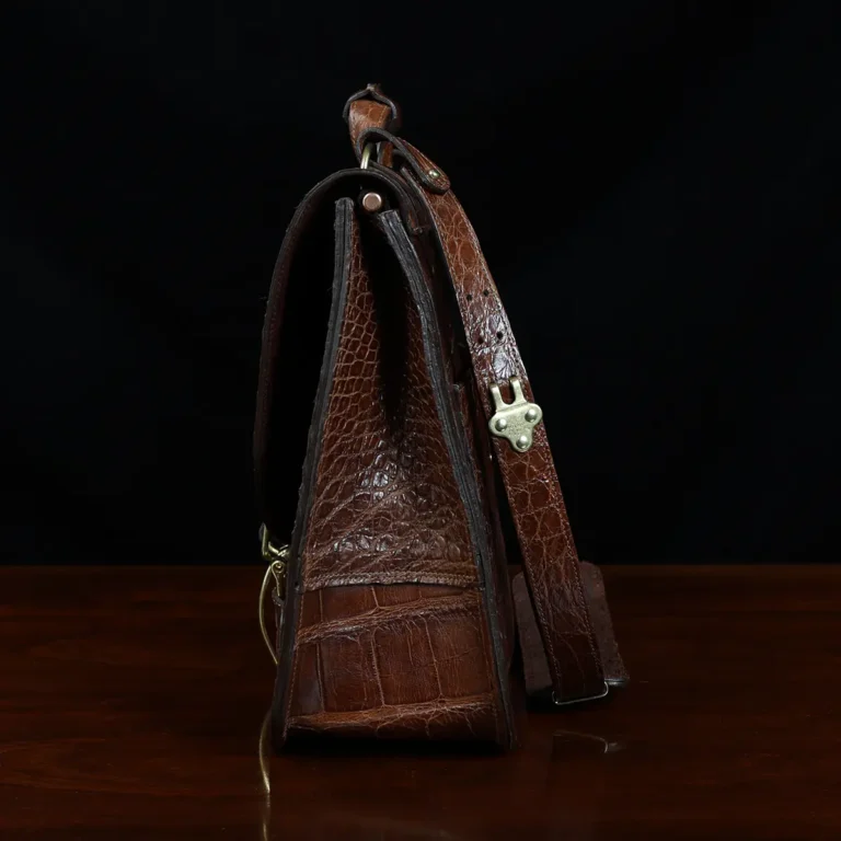No. 41 Commander Briefcase - American Alligator | Col. Littleton